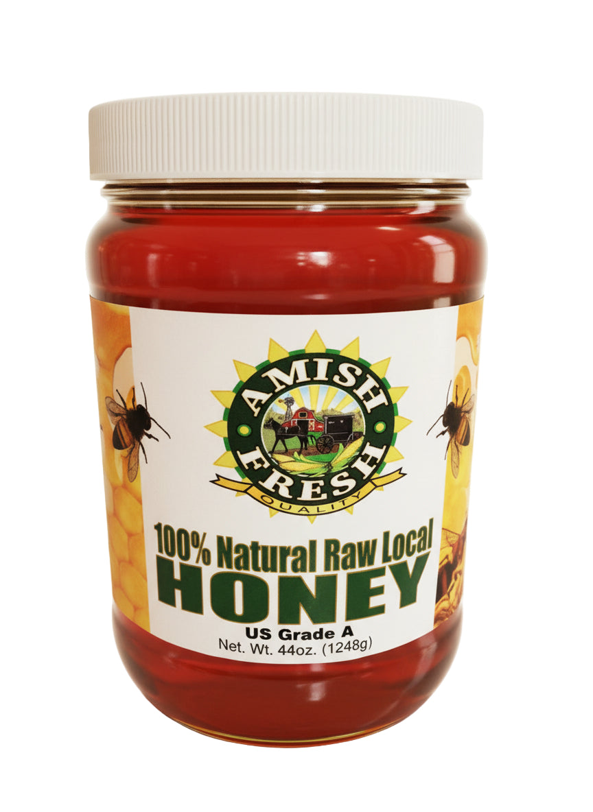 Amish Fresh Raw Local Honey (44oz) – Papaya Express