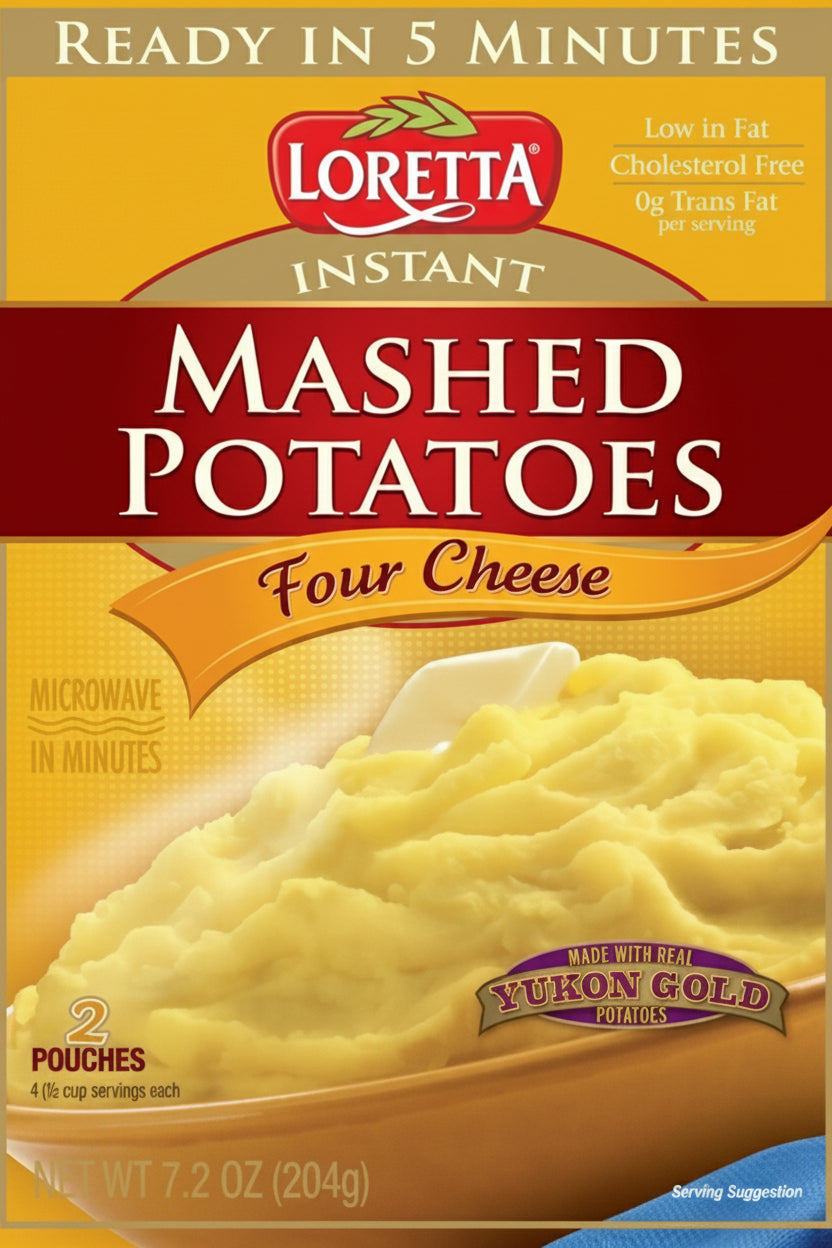 Loretta Mashed Potatoes Four Cheese (170g) 2ct – Papaya Express