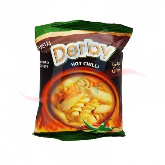 Derby hot chili chips (3.51 oz) – Papaya Express
