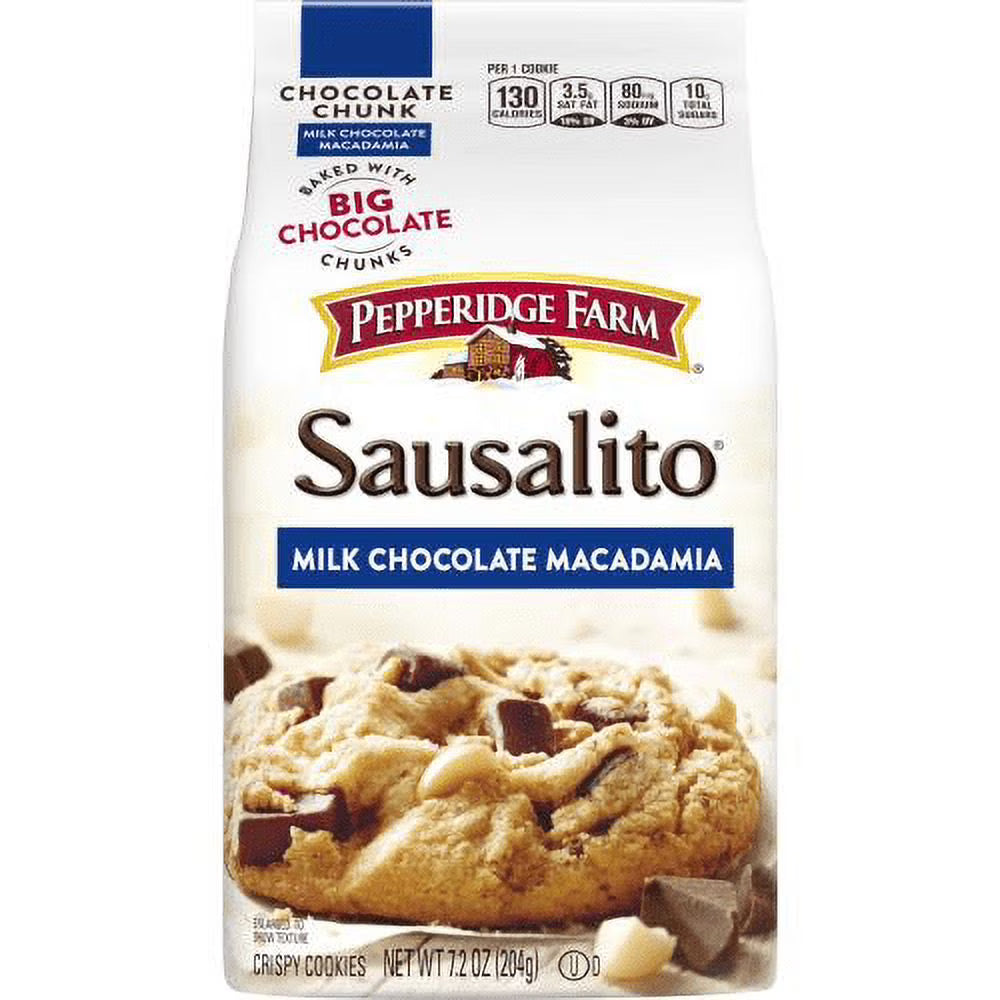 Pepperidge Farm Sausalito Milk Chocolate Macadamia Cookies (8CT ...
