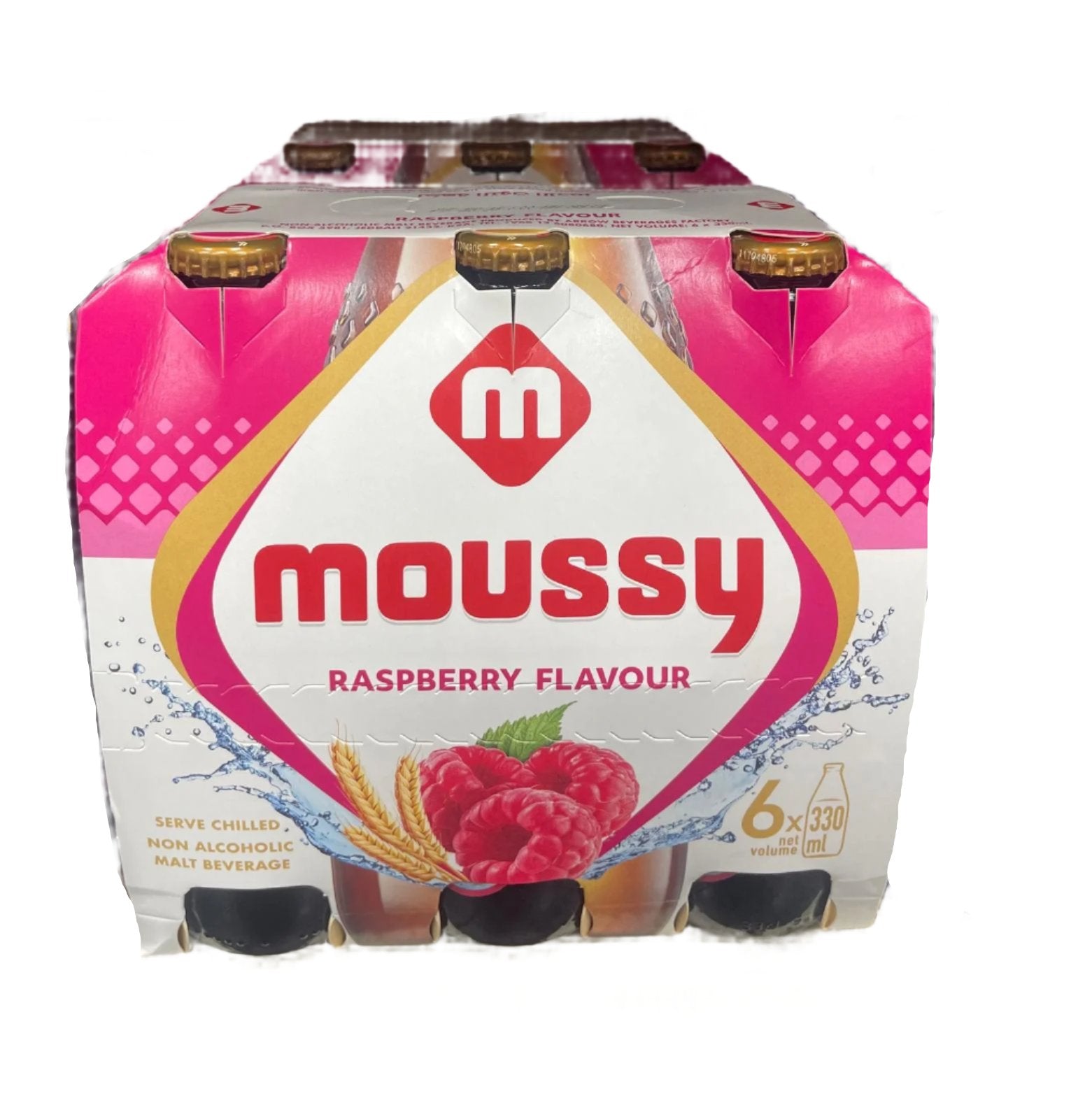 Moussy Raspberry Flavor Beverage (6 Pk* 300ml) – Papaya Express