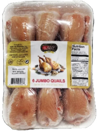 Al Reef Halal Jumbo Quails (6 CT) – Papaya Express